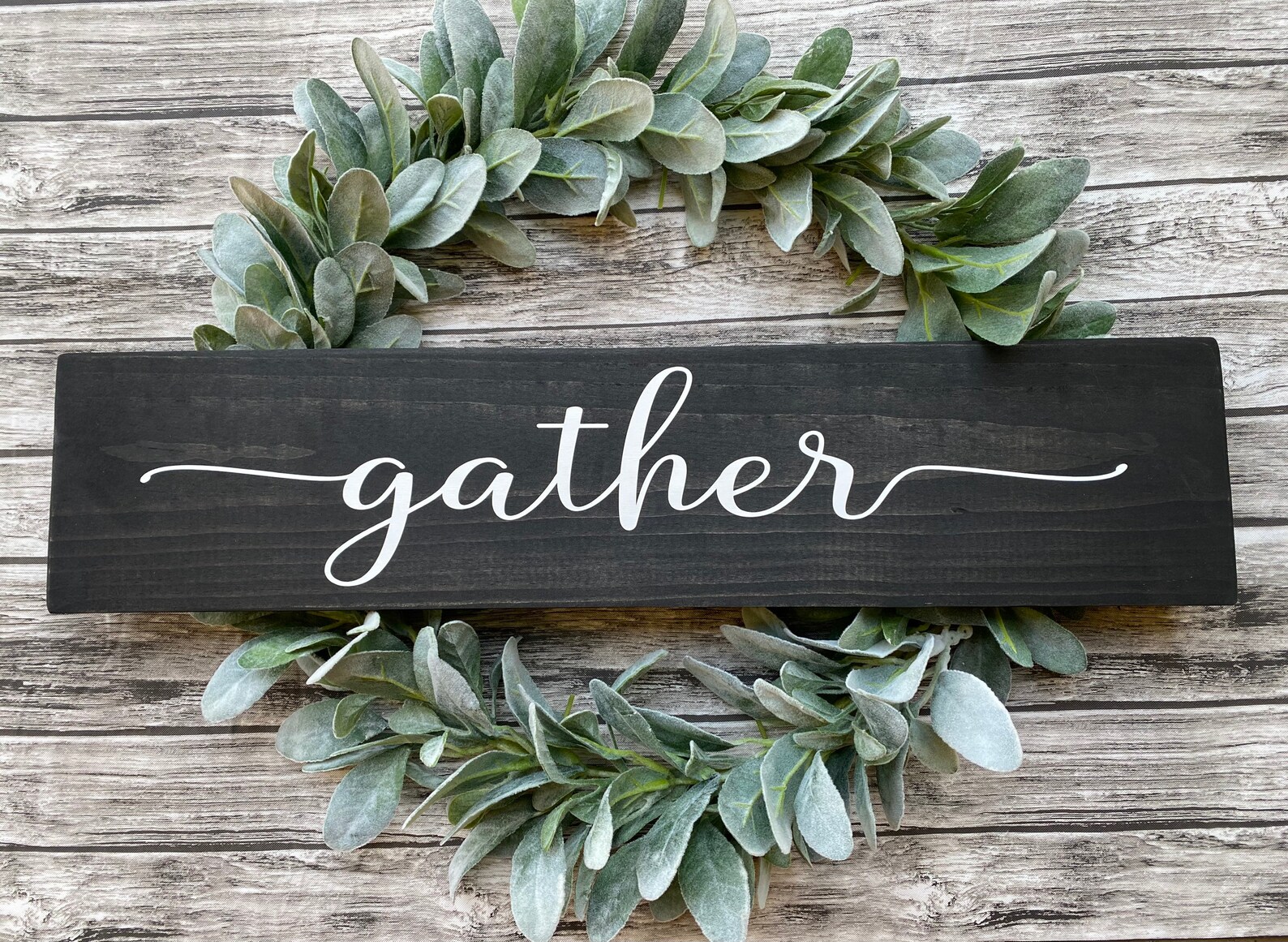 Gather Sign Gather Wood Sign Gather Sign Decor Livingroom - Etsy