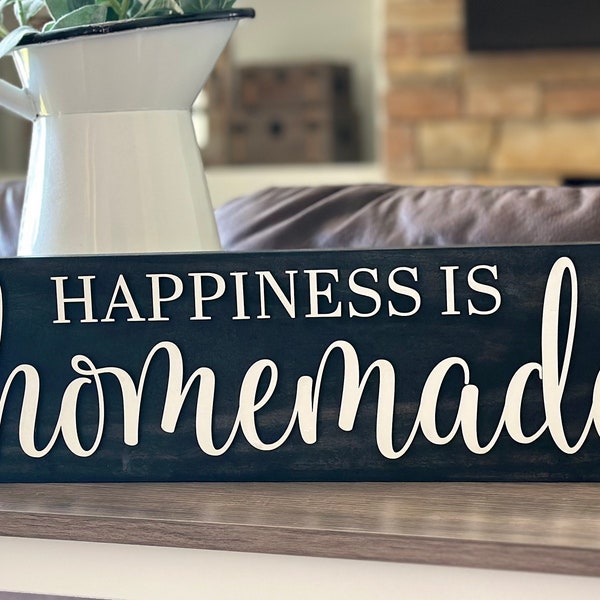 Happiness is Homemade Sign - Etsy