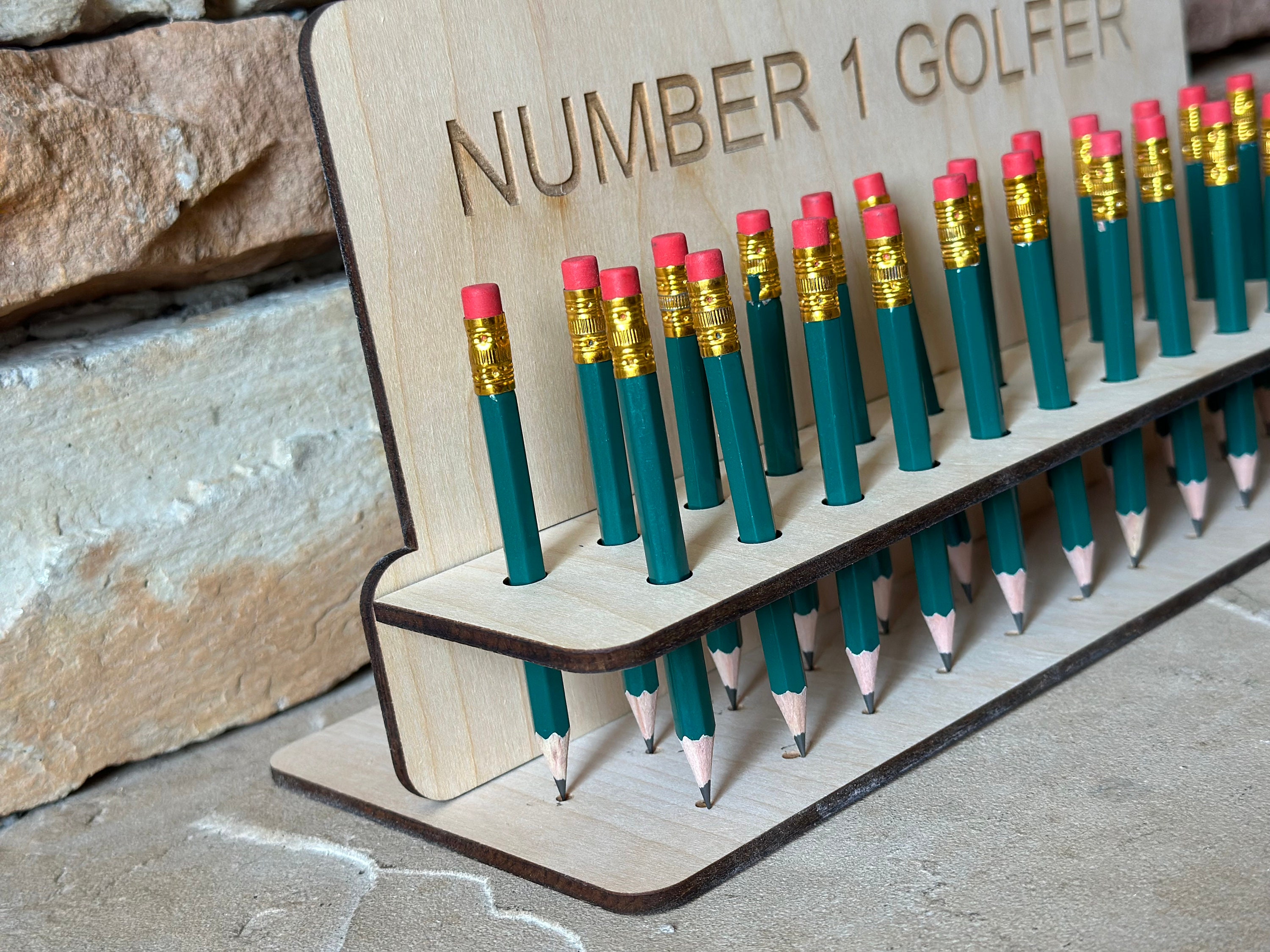 Golf Pencil Holder, Golf Pencil Display, Gift for Golfer, Number One ...