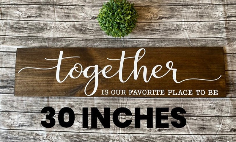 Together is Our Favorite Place to Be Wood Sign Family Signs - Etsy