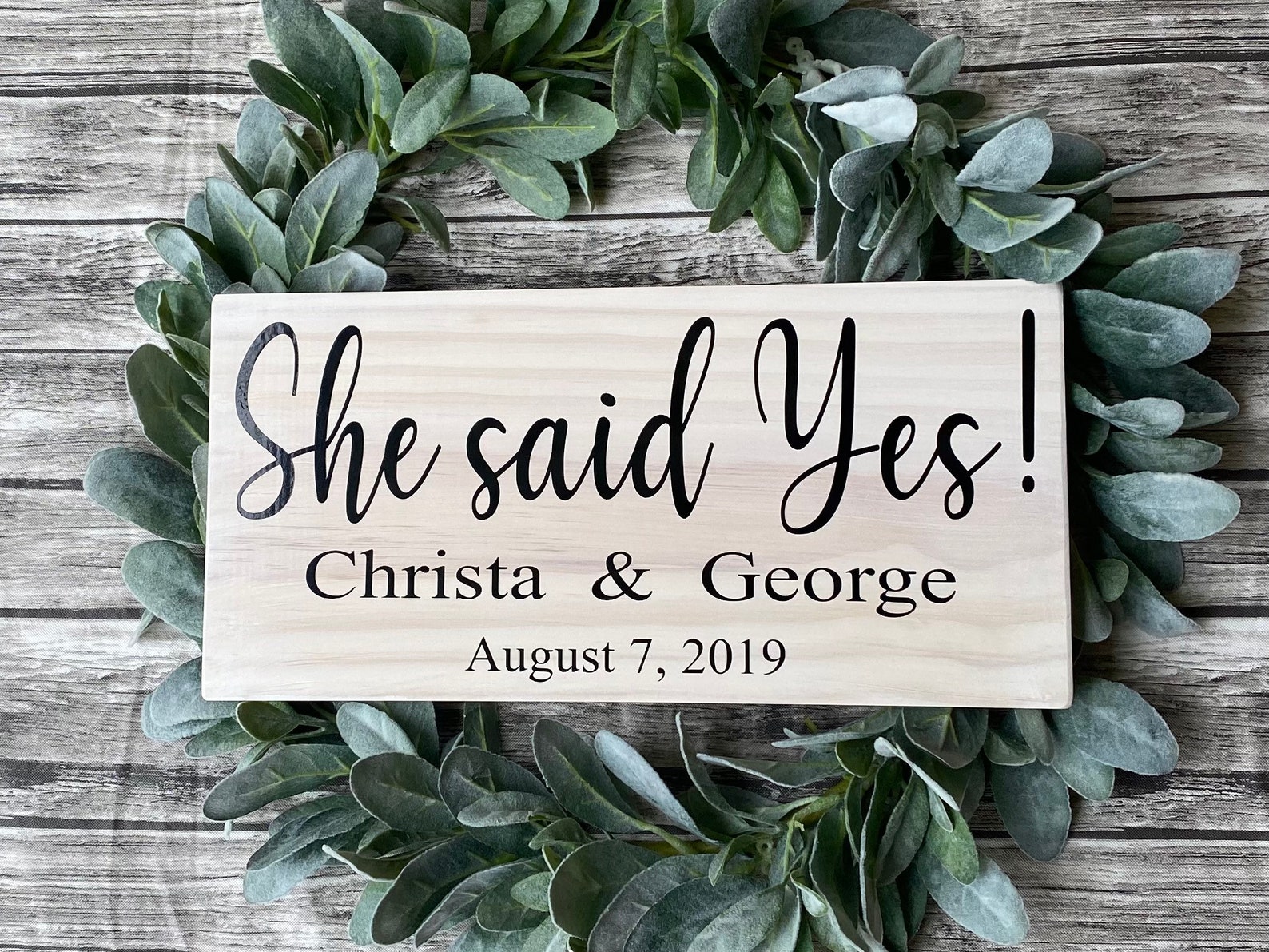 She Said Yes Sign Engagement Sign Bridal Shower Decor Save - Etsy