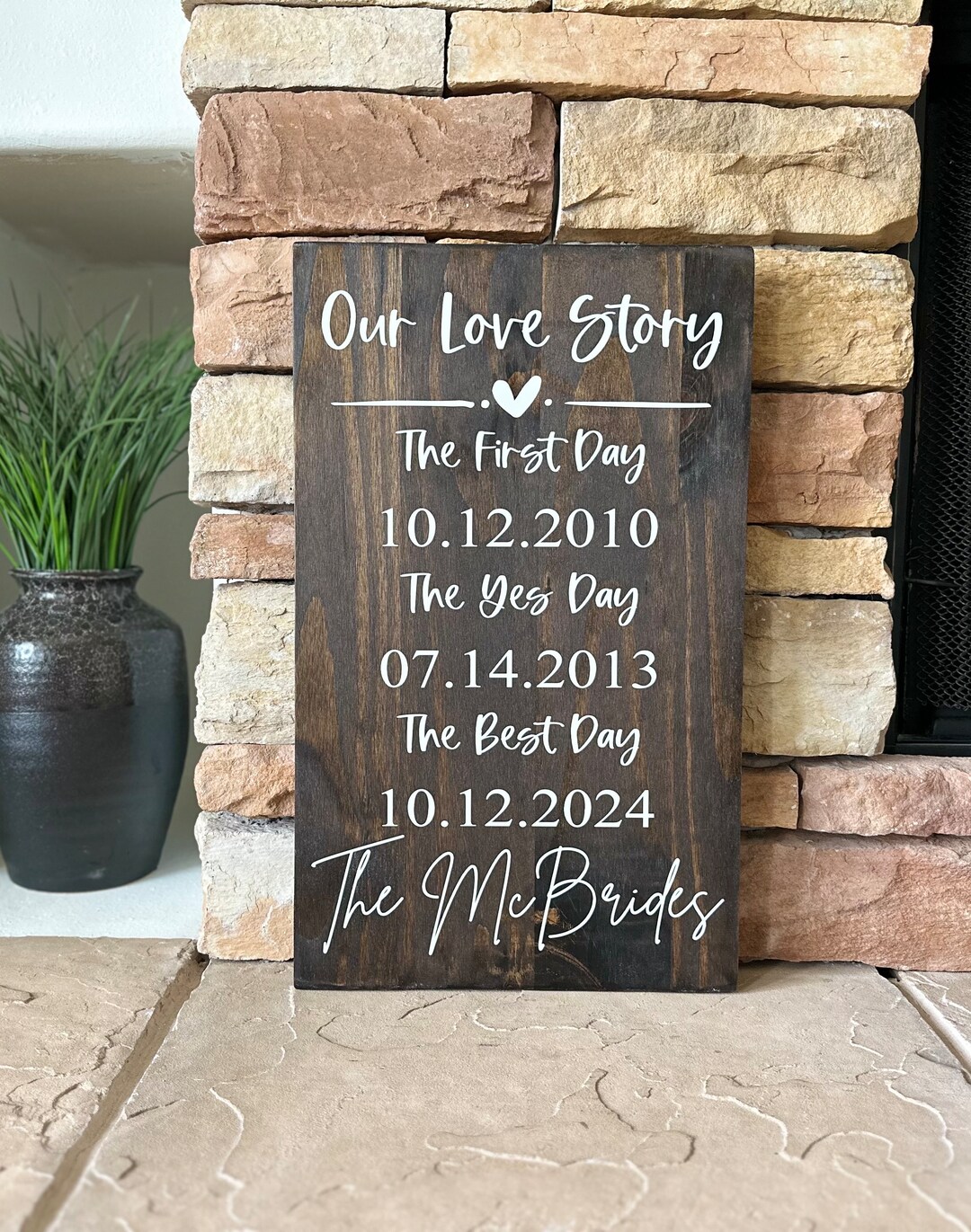 Our Love Story Timeline, Wedding Gift, First Day Yes Day Best Day ...