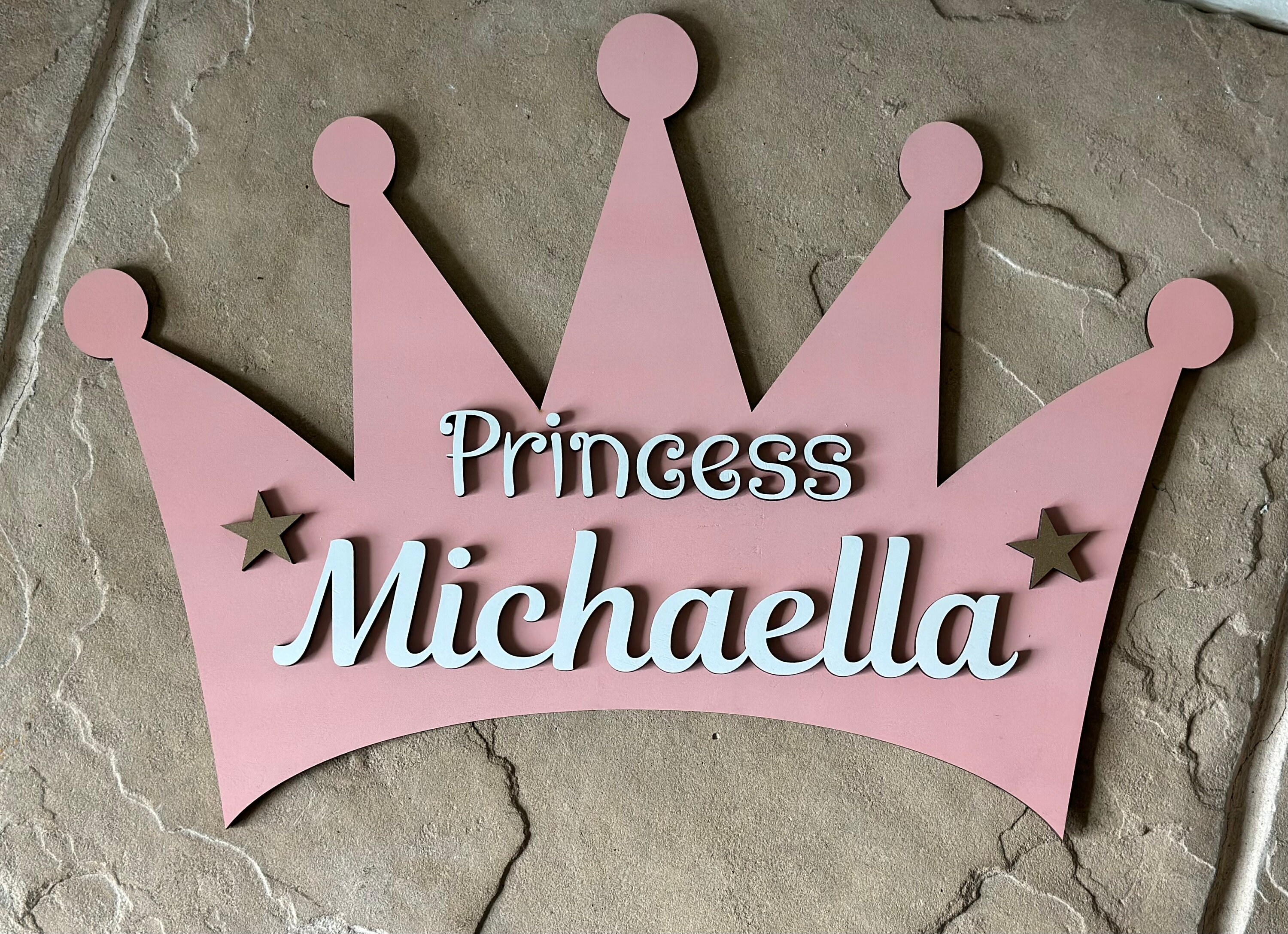 Personalized Princess Crown Room Sign: Custom Princess Crown Sign - Etsy