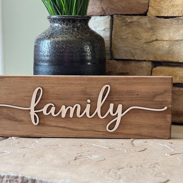 Rustic Family Sign - Etsy