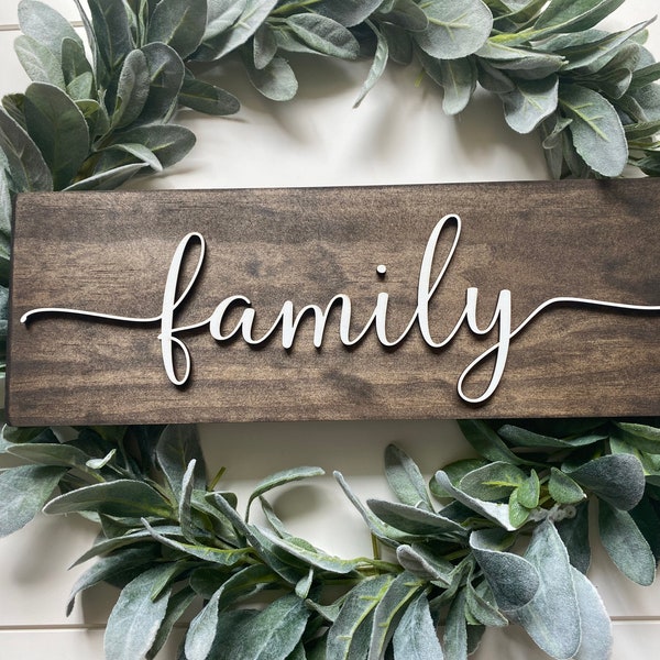 Rustic Family Sign - Etsy