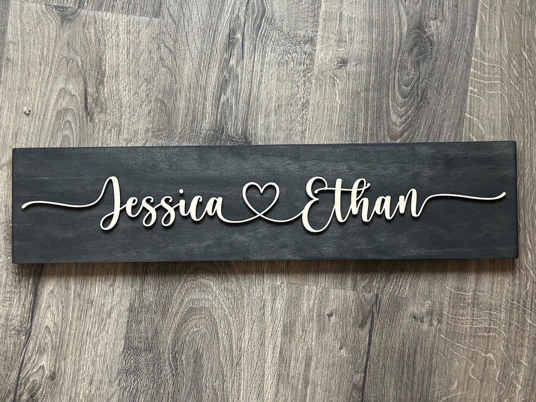Couples Sign, Wedding Gifts for Couples, Personalized Couples Name Sign ...