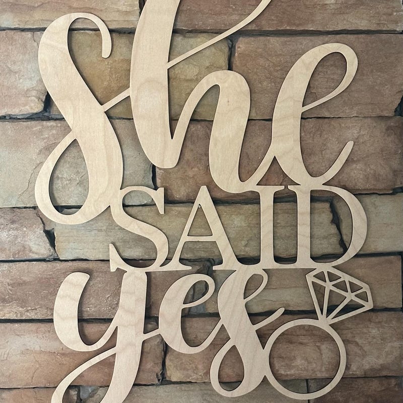 She Said Yes - Etsy