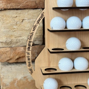 Laser Cut Golf Ball Holder, Golf Ball Wall Hanger, Personalized Golf ...