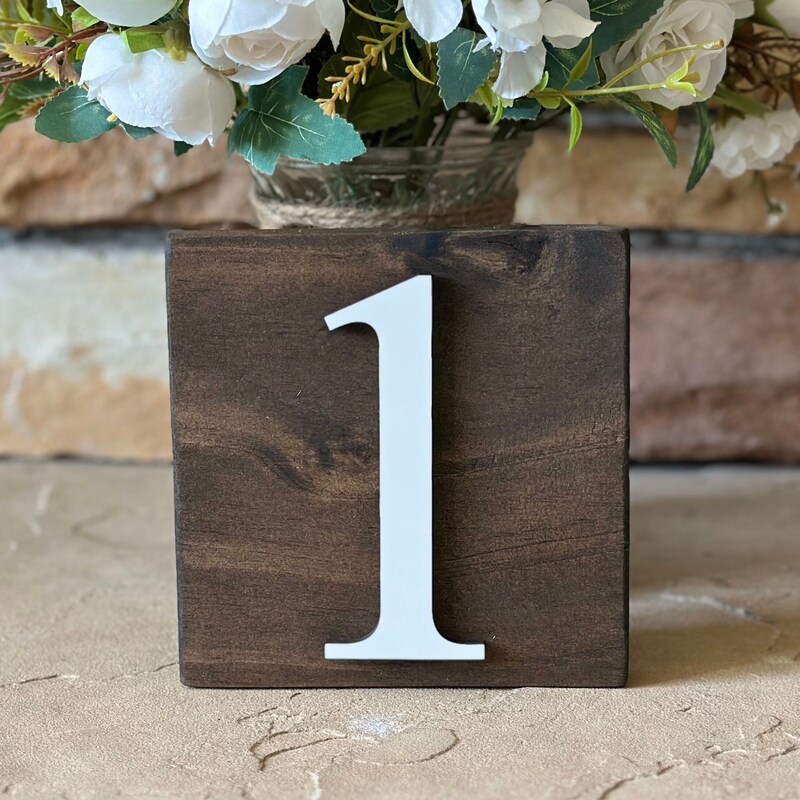 Rustic Table Numbers - Etsy
