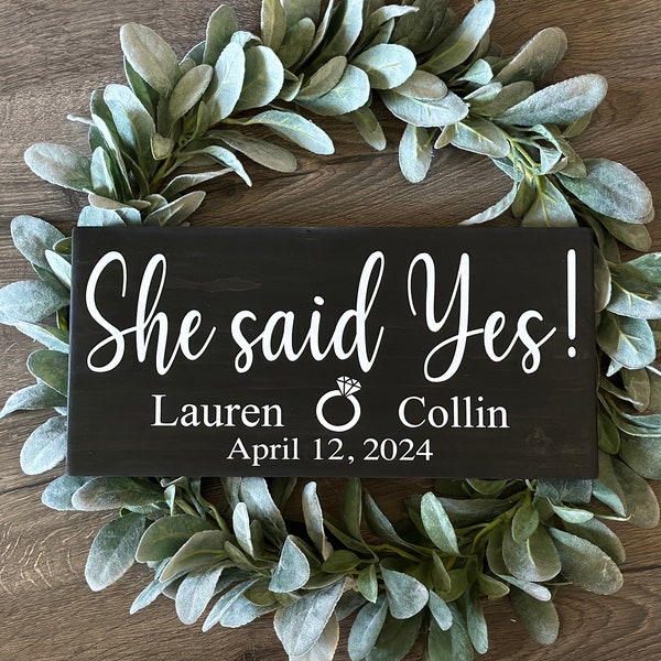 She Said Yes - Etsy