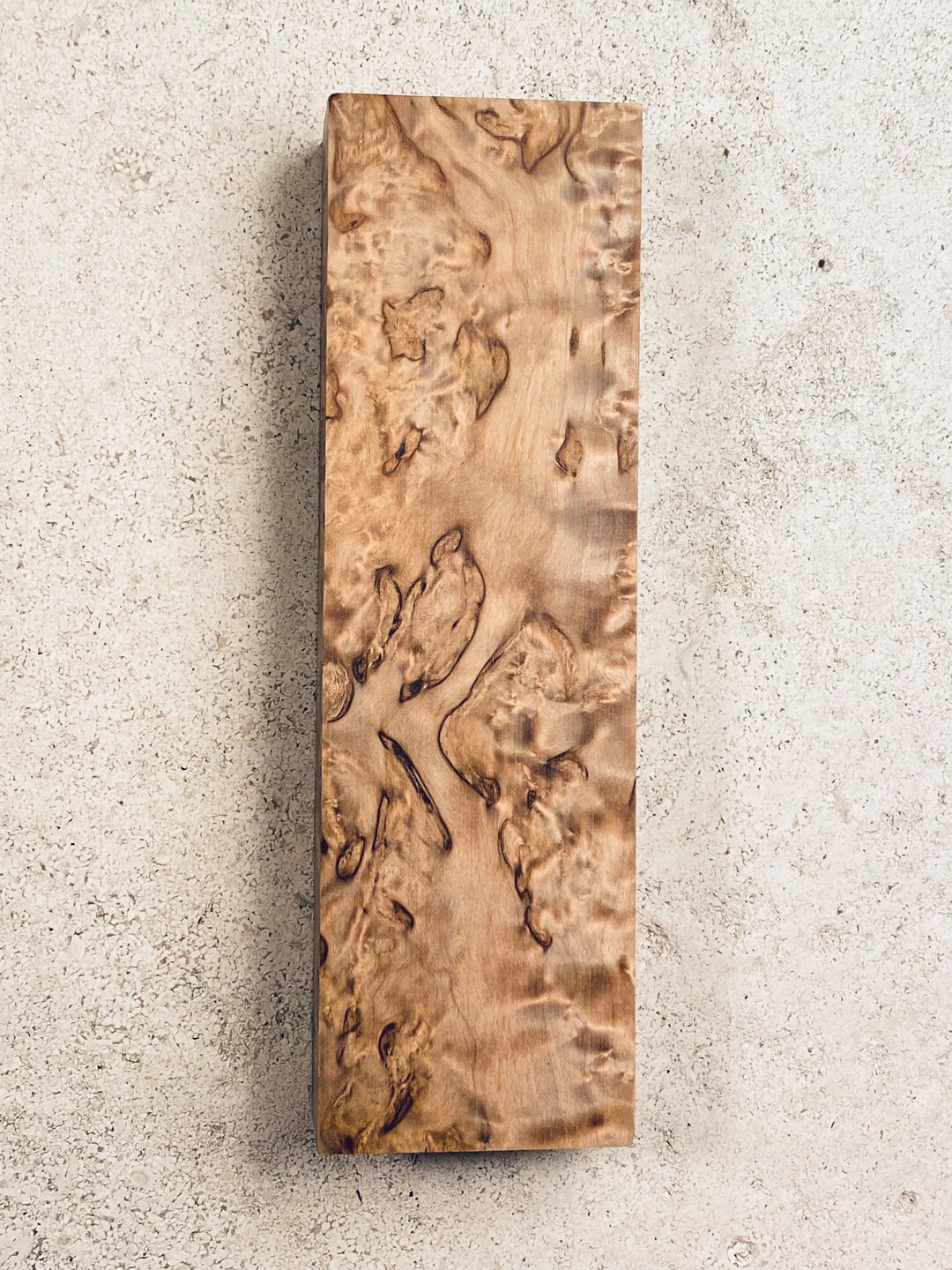 Stabilized Curly Karelian Birch | Knife Handle | Rare / 21E - Etsy