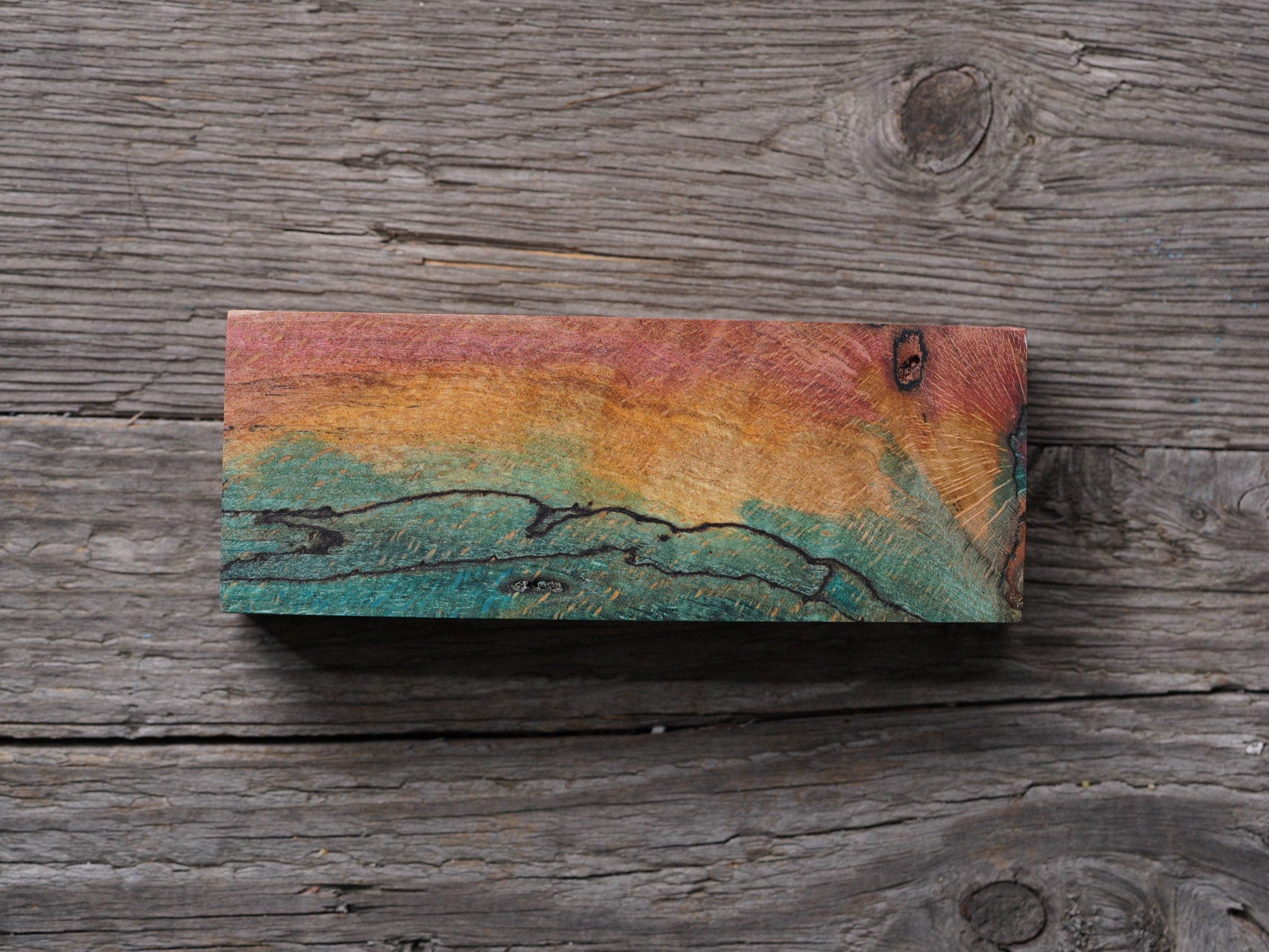 Stabilized Spalted Beech Wood Knife Handle Material Rare - Etsy