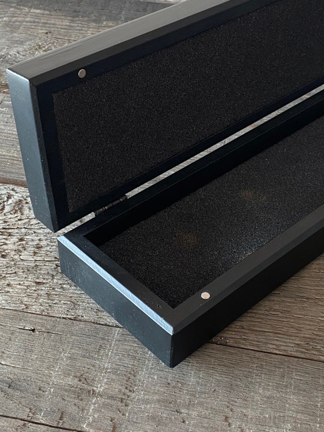 Hand-made Matte Black Wooden Gift-box - Etsy