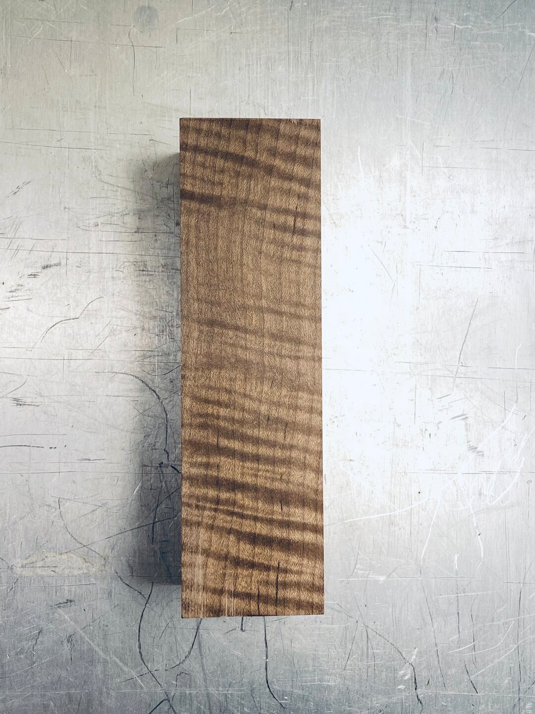 Stabilized Curly Maple Knife Handle Rare Gray 2E - Etsy