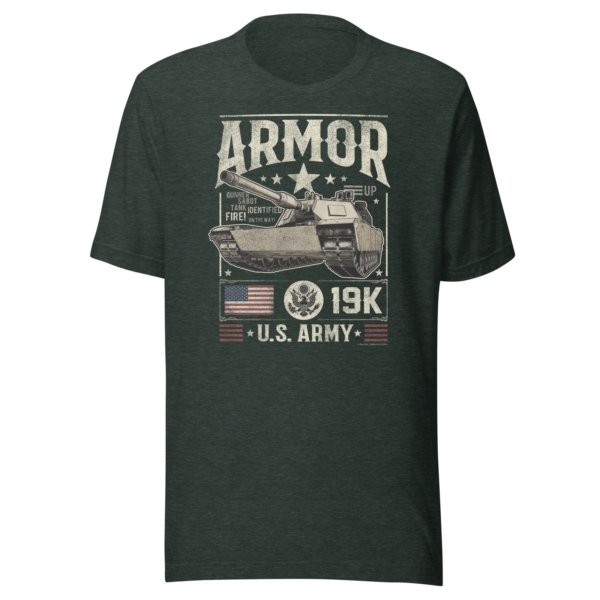 T-shirt - M1 Tank - 19K ARMOR - Multiple Sizes & Colors - Unisex Sizes ...