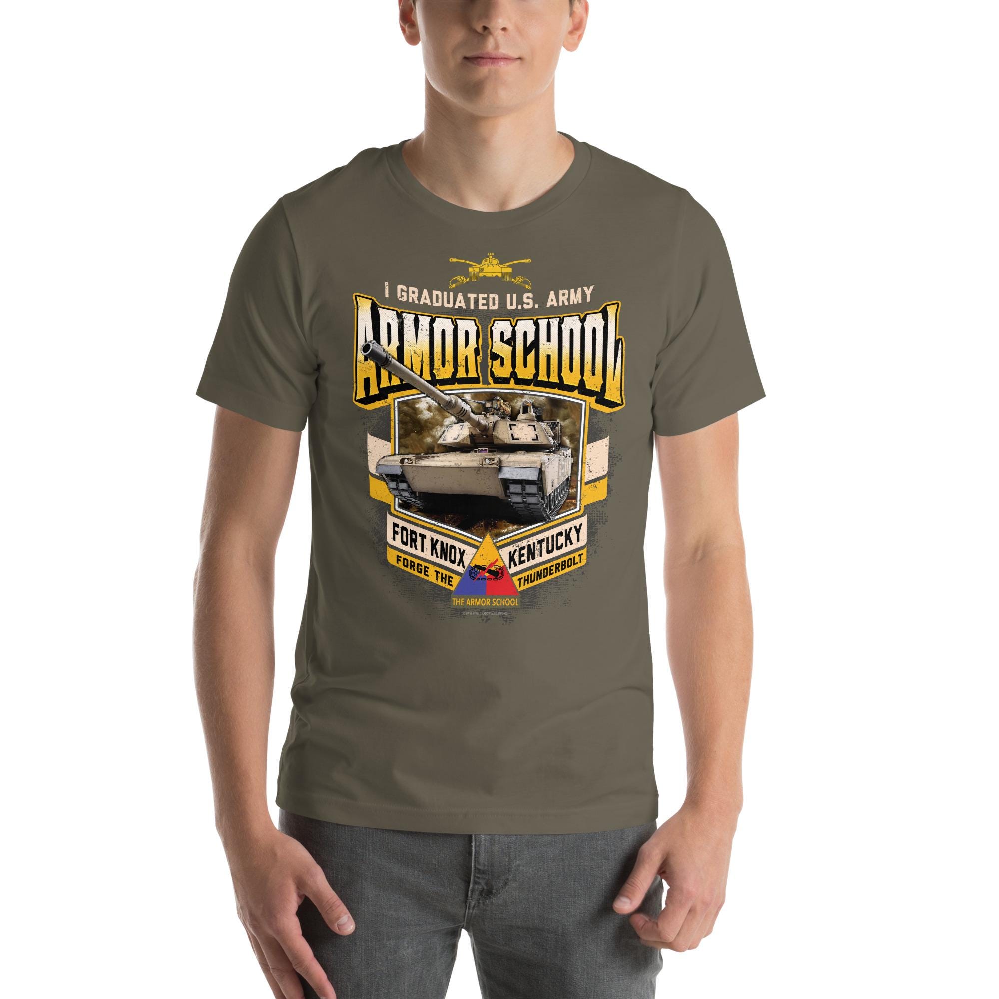 T-shirt - I Graduated U.S. Army Armor School - Fort Knox - M1 Abrams ...