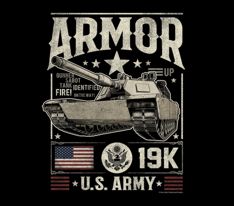 T-shirt - M1 Tank - 19K ARMOR - Multiple Sizes & Colors - Unisex Sizes ...