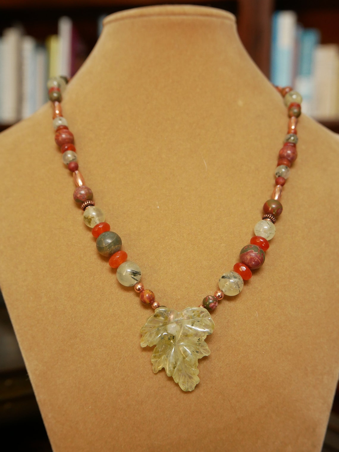 Prehnite Red Creek Jasper & Carnelian - Etsy