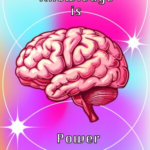 Knowledge is Power Subtle Poster of Inspirational Quote 11 X 17 Good ...