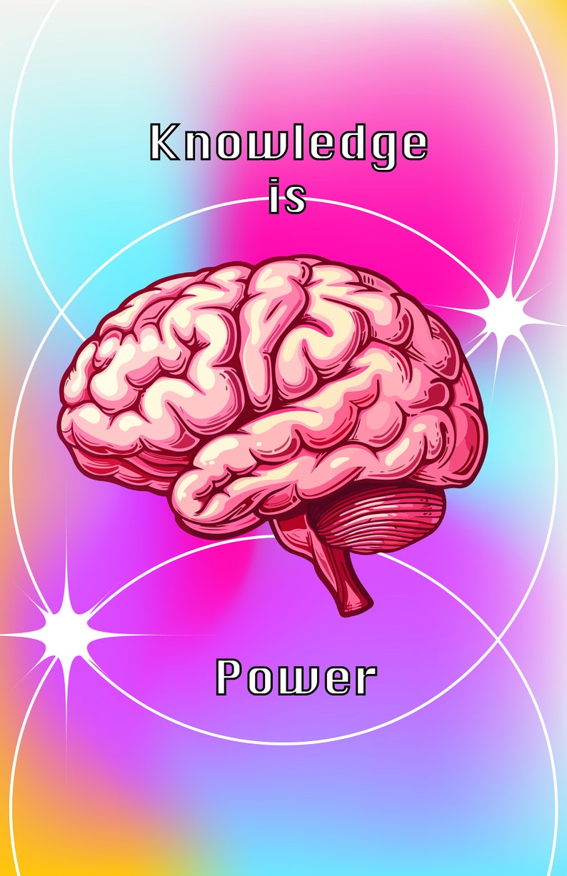 Knowledge is Power Subtle Poster of Inspirational Quote 11 X 17 Good ...