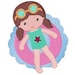 Swimmer Embroidery Designs - Baby Girl Embroidery Design Machine ...