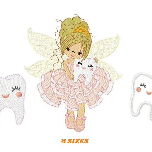 Tooth Fairy Embroidery Design Instant Download - Etsy Australia