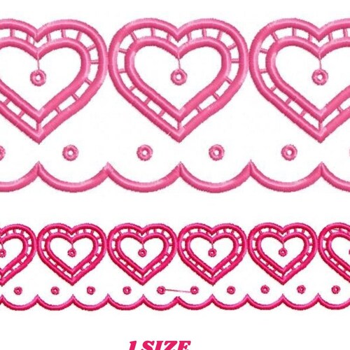 Flower Border Embroidery Design. Machine Embroidery. Frame - Etsy