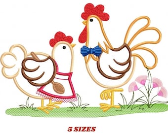 Craft Supplies & Tools Sewing & Fiber Quilting Hen Embroidery Design ...