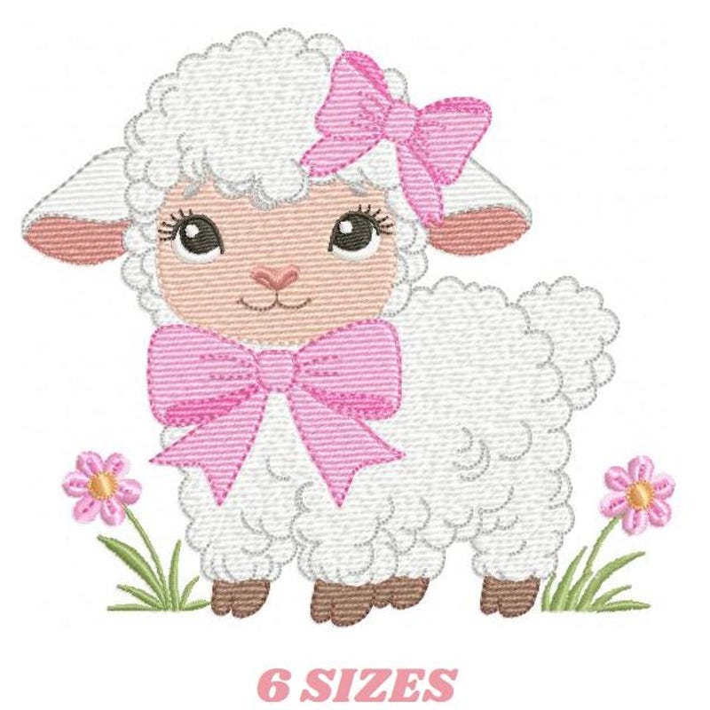 Lamb Embroidery Patterns - Etsy