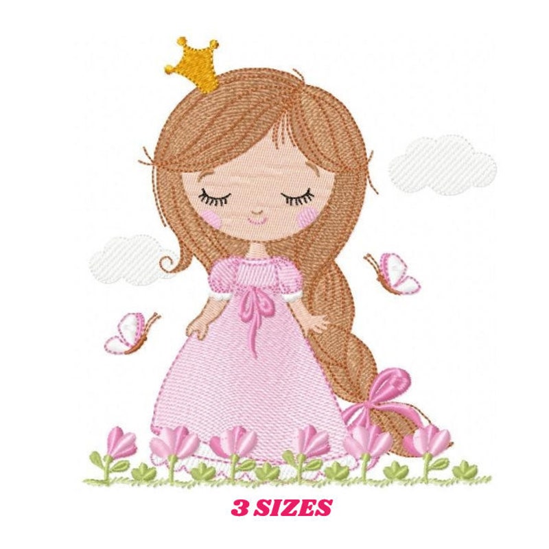 Princess Embroidery - Etsy