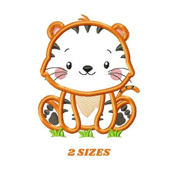 Tiger Applique - Etsy