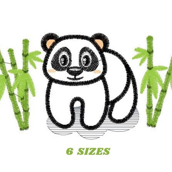 Machine Embroidery Bamboo Font - Etsy