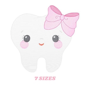 Tooth Embroidery Designs Dentist Embroidery Design Machine Embroidery ...