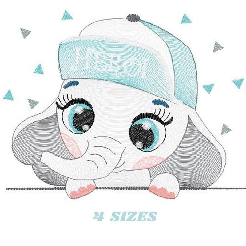 Peeker Embroidery Designs - Etsy