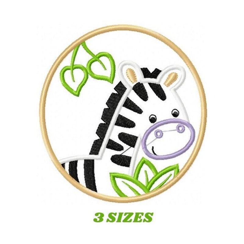 Zebra Applique - Etsy