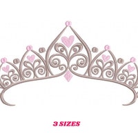 Princess Tiara Embroidery Design. Tiara Embroidery Design. Princess ...