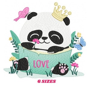 Panda Embroidery Design Animal Embroidery Designs Machine Embroidery ...