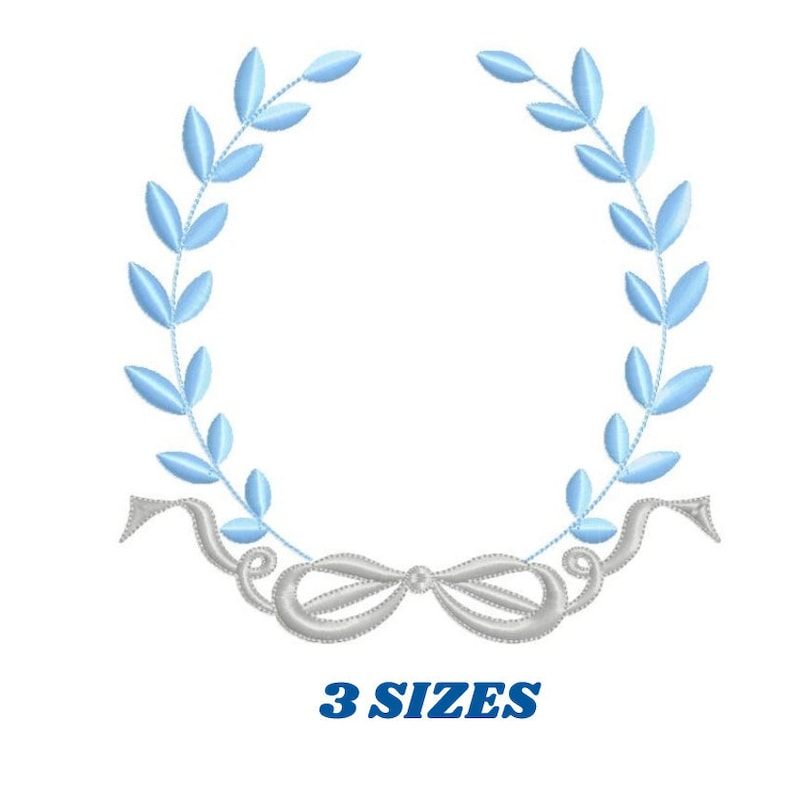 Embroidered Wreath Frame - Etsy UK