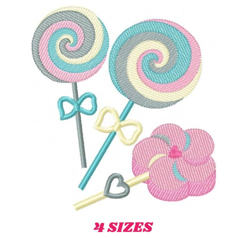 Lollipop Embroidery Files - Etsy
