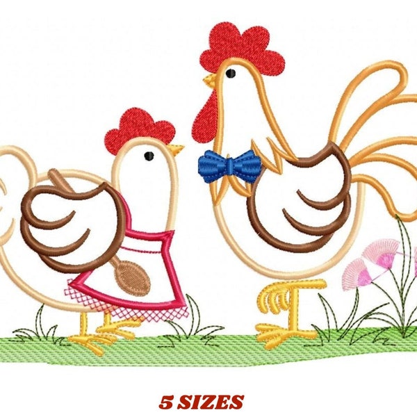 Chicken Embroidery - Etsy