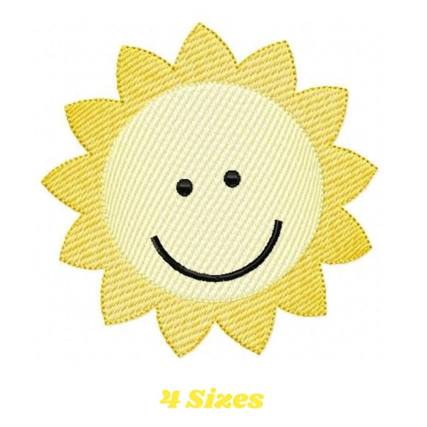 Embroidery Design Sun - Etsy