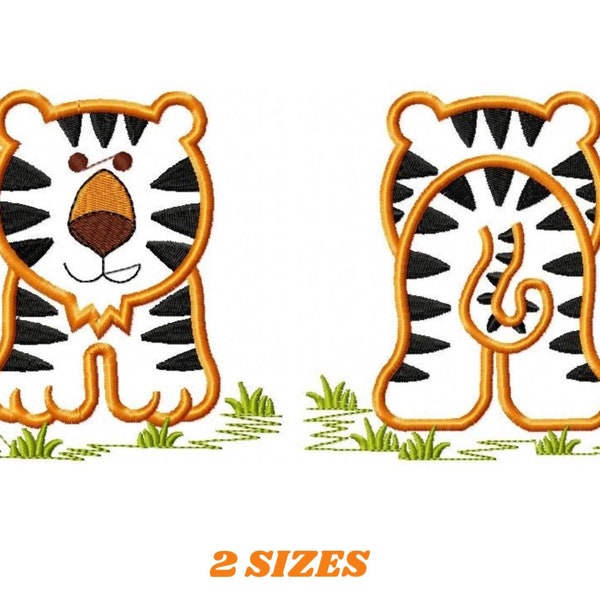 Tiger Applique - Etsy