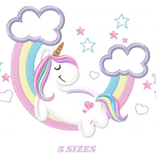 Unicorn Applique - Etsy