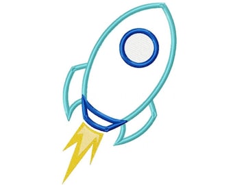 Rocket Embroidery | Etsy