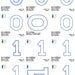 Numbers embroidery designs set Number Applique Design | Etsy