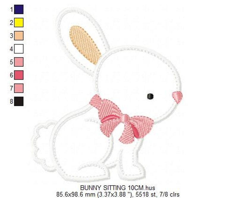 Bunny Embroidery Design Rabbit Embroidery Designs Machine - Etsy UK