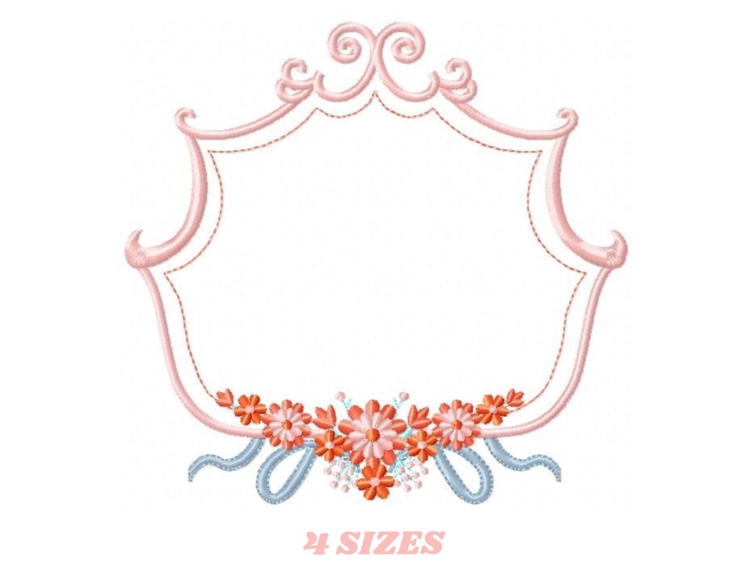 Frame Embroidery Designs Flower Embroidery Design Machine Embroidery ...