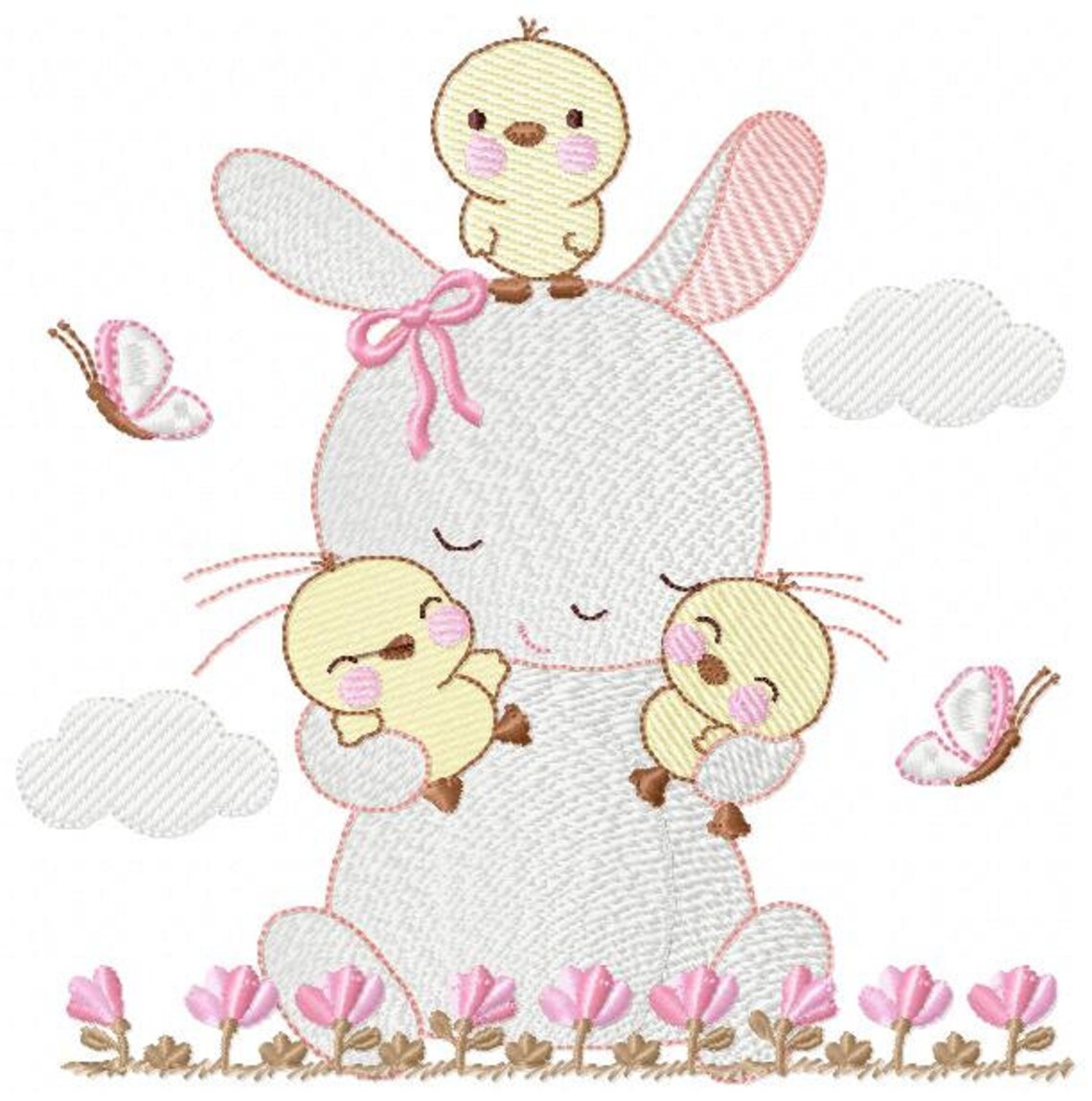 Bunny Embroidery Design Rabbit Embroidery Designs Machine - Etsy