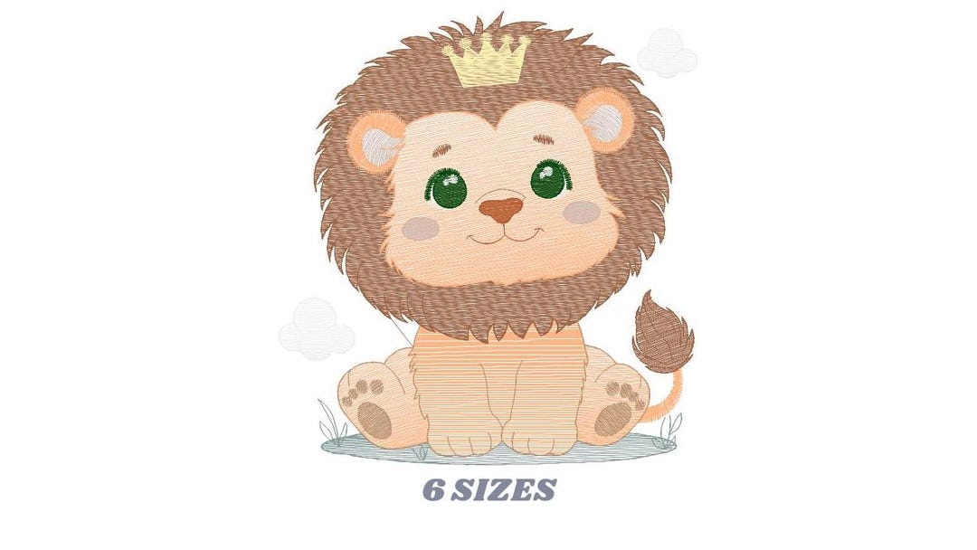 Lion Embroidery Designs - Safari Animal Embroidery Design Machine ...