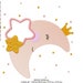 Moon Embroidery Design - Half Moon Embroidery Design Machine Embroidery ...